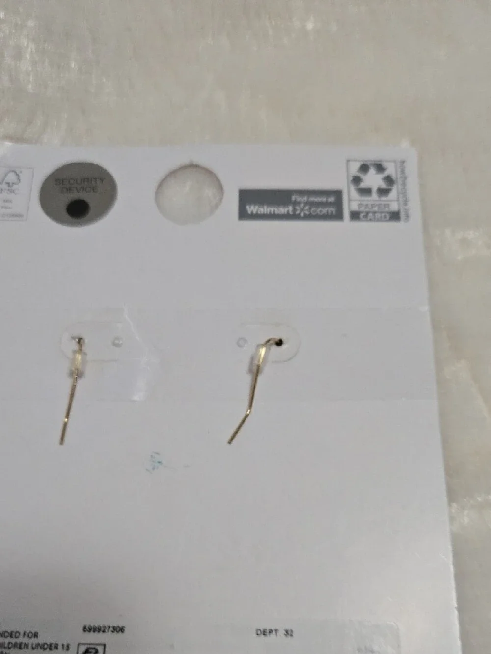 Time and Tru | Jewelry | Time And Tru Goldtone Curved Ear Wire Stud ...
